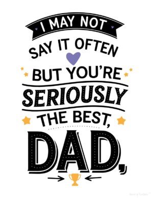 150 Printable Father's Day Cards - World of Printables