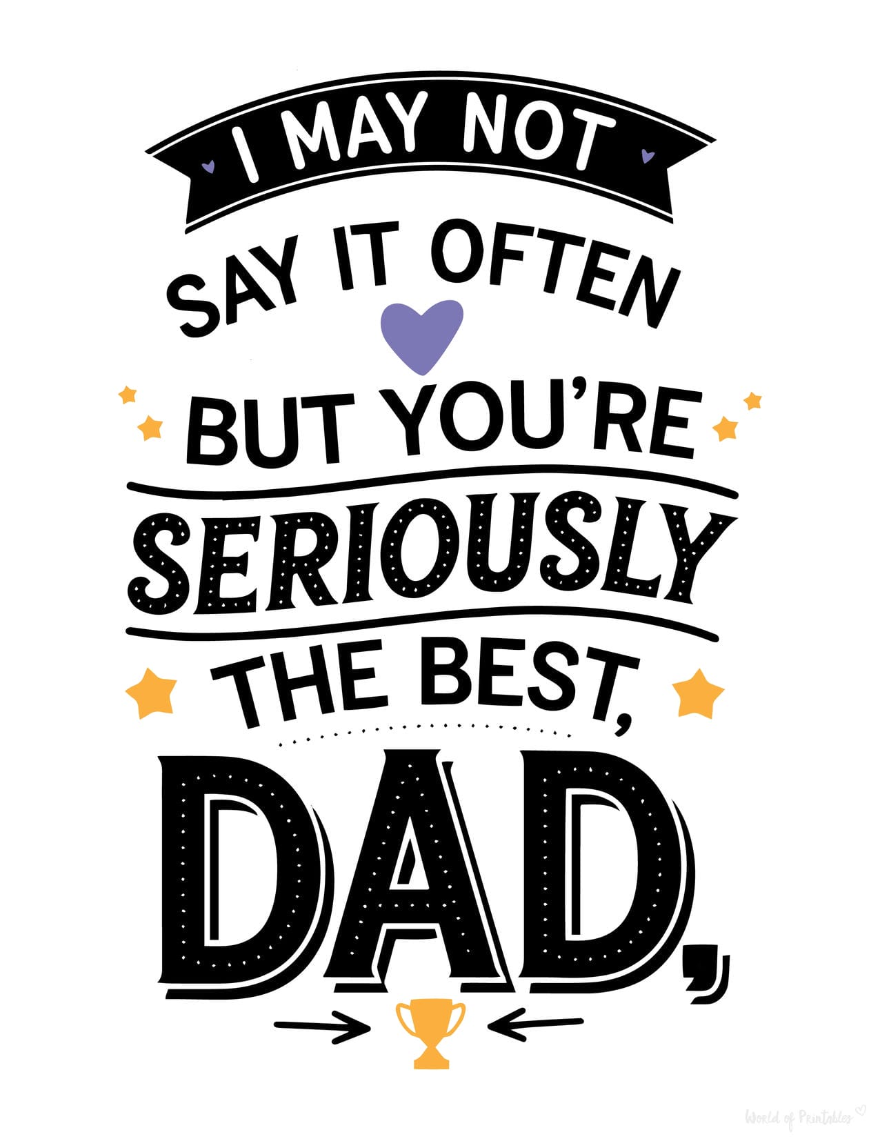 150 Printable Father's Day Cards - World of Printables
