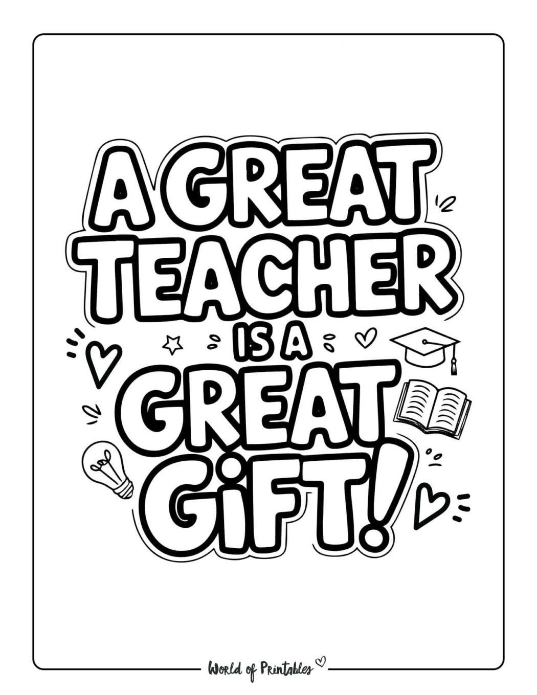 Teacher Appreciation Coloring Pages – Fun Printables to Say Thank You ...