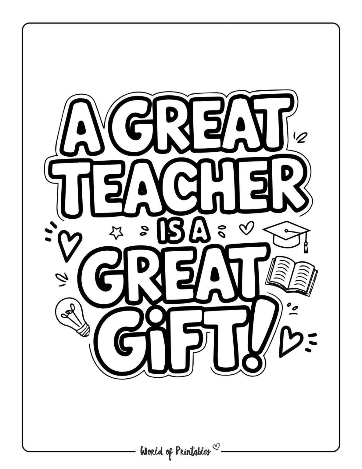 Teacher Appreciation Coloring Pages – Fun Printables to Say Thank You ...