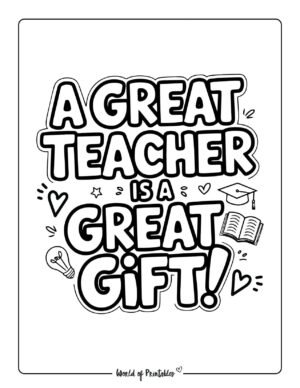 Teacher Appreciation Coloring Pages – Fun Printables to Say Thank You ...