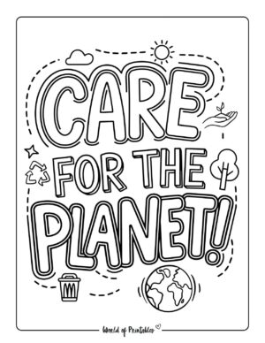 Earth Day Coloring Pages – Fun & Educational! - World of Printables
