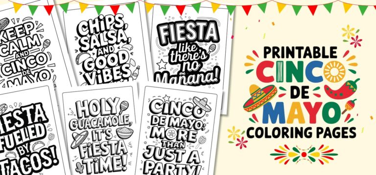Cinco de Mayo Coloring Pages – Fun & Festive Printables! - World of ...