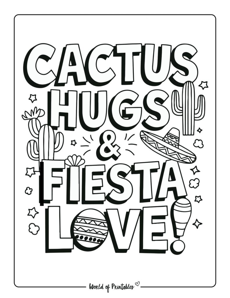 Cinco de Mayo Coloring Pages – Fun & Festive Printables! - World of ...
