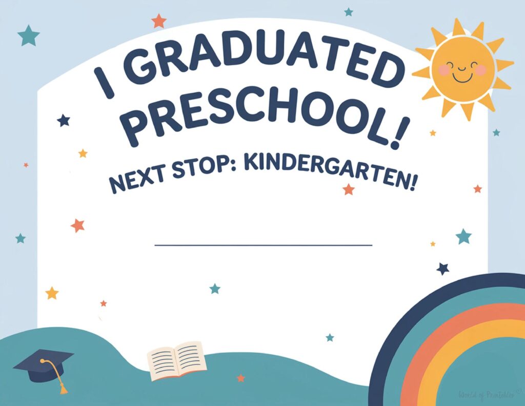 Graduation Certificates - From Preschool to High School! - World of ...