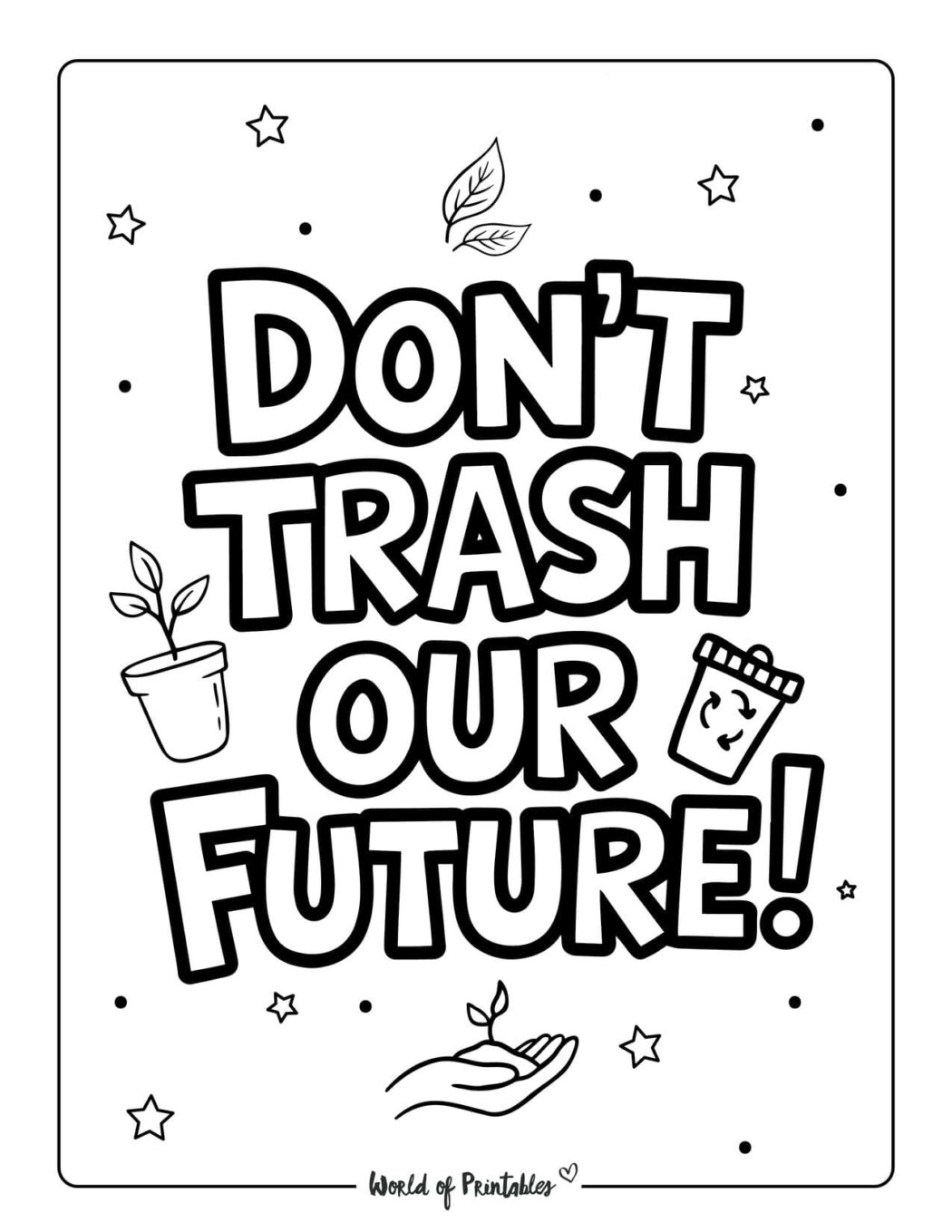 Earth Day Coloring Pages – Fun & Educational! - World of Printables