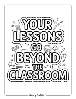 Teacher Appreciation Coloring Pages – Fun Printables to Say Thank You ...