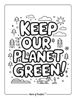 Earth Day Coloring Pages – Fun & Educational! - World of Printables