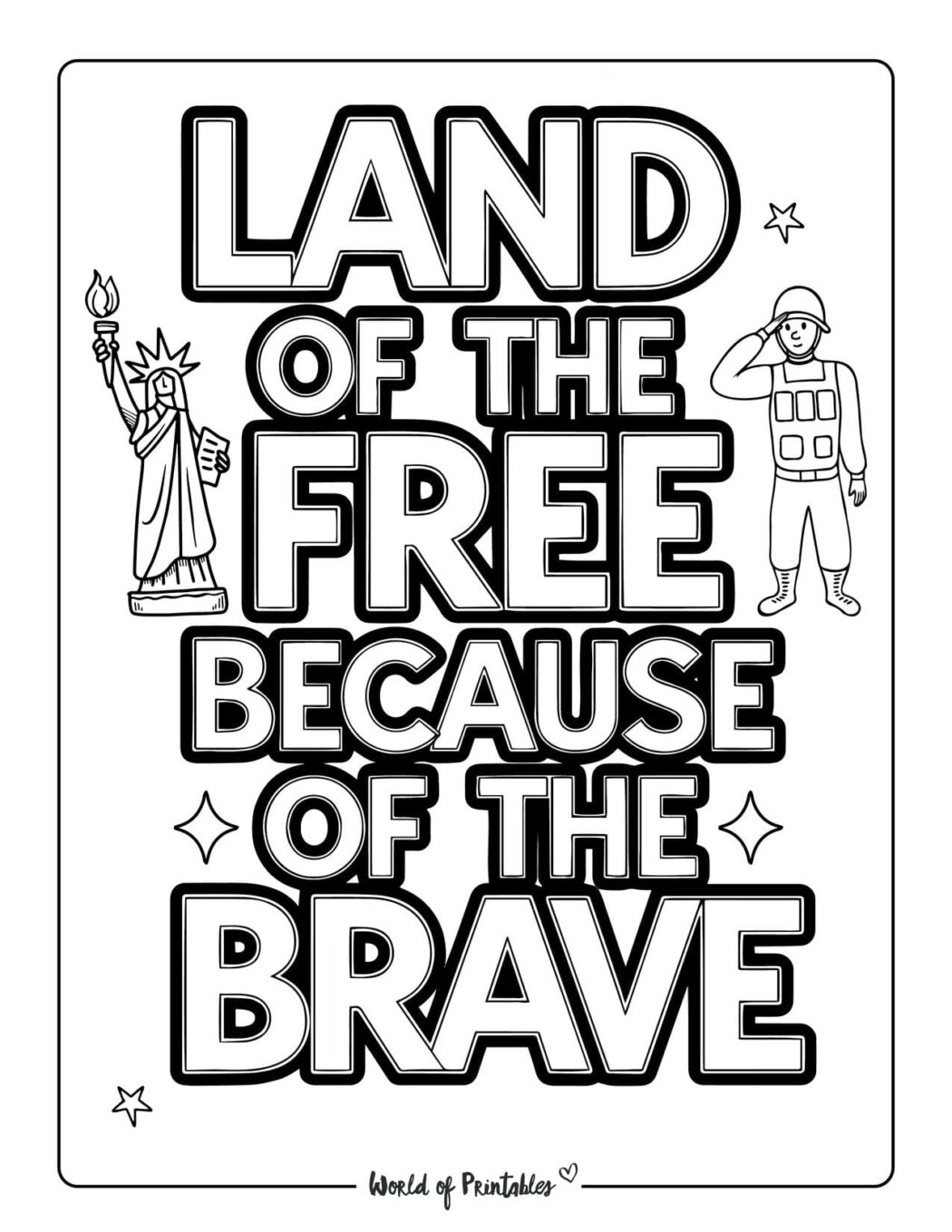 Memorial Day Coloring Pages – Honor & Remember Our Heroes - World of ...