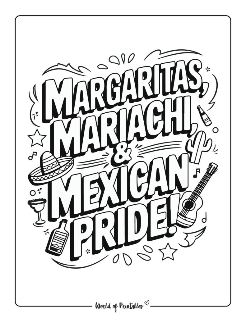 Cinco de Mayo Coloring Pages – Fun & Festive Printables! - World of ...