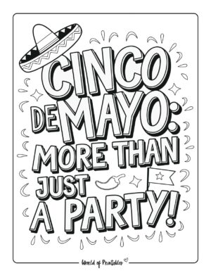 Cinco de Mayo Coloring Pages – Fun & Festive Printables! - World of ...