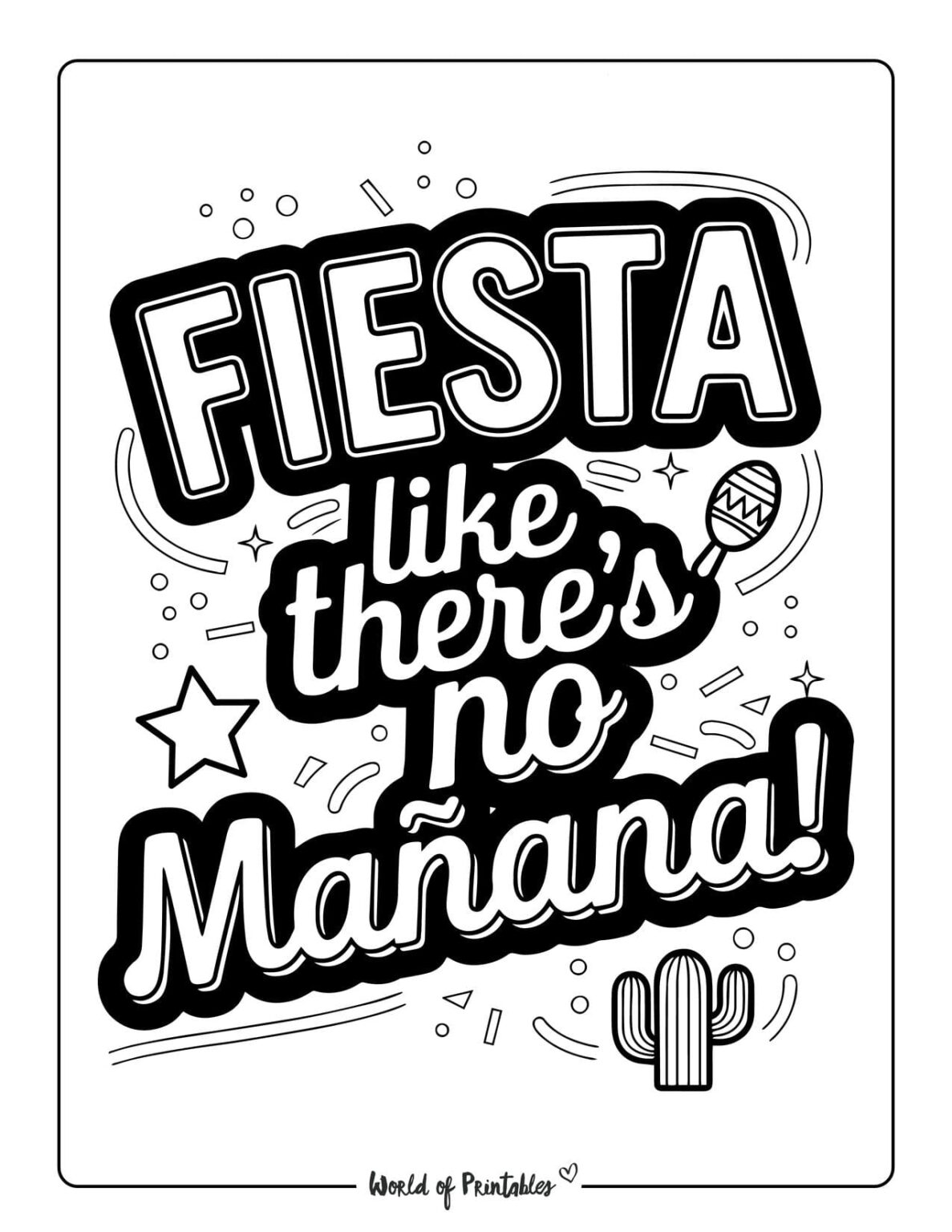 Cinco de Mayo Coloring Pages – Fun & Festive Printables! - World of ...