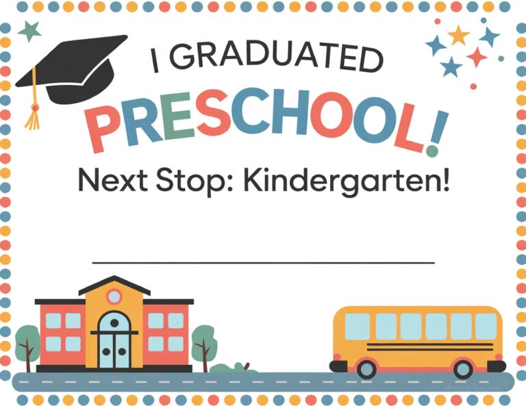 Graduation Certificates - From Preschool to High School! - World of ...