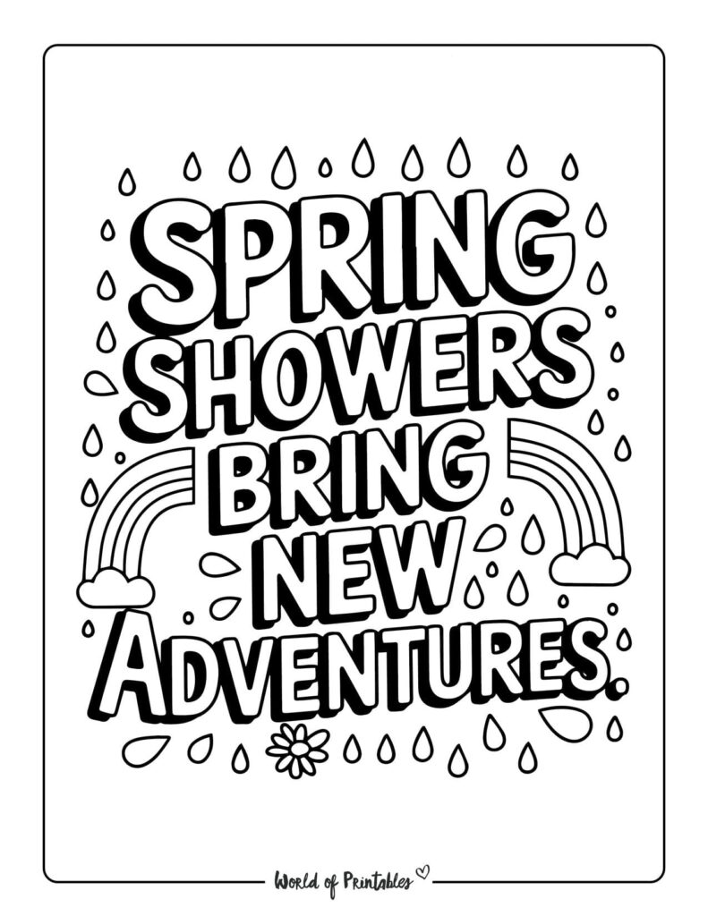 Spring Coloring Pages - World of Printables