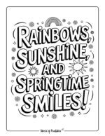 Spring Coloring Pages - World of Printables