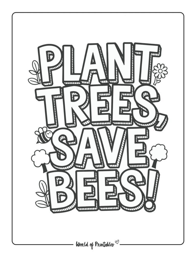 Earth Day Coloring Pages – Fun & Educational! - World of Printables