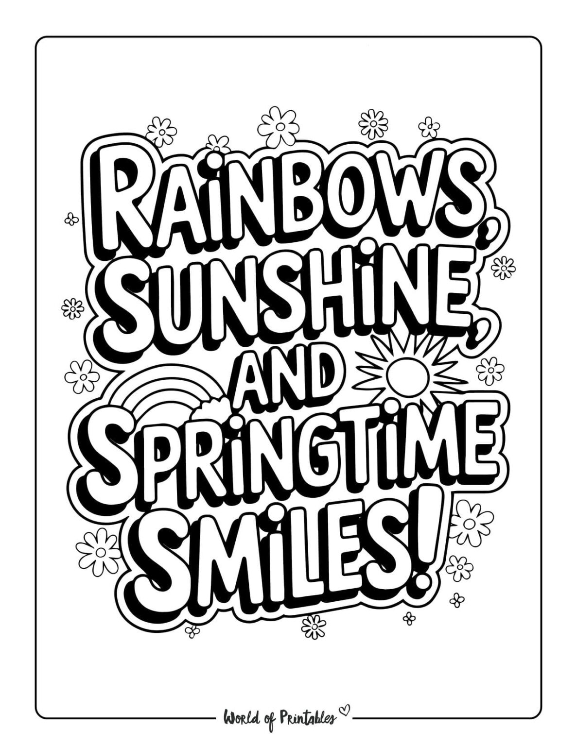 Spring Coloring Pages - World of Printables