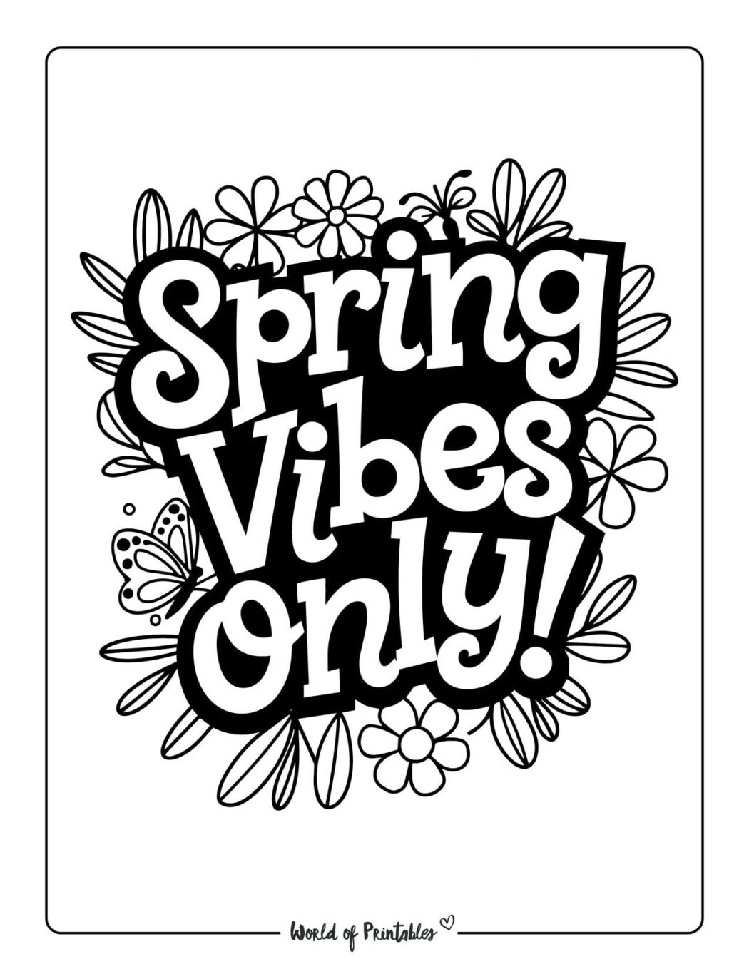 Spring Coloring Pages - World of Printables