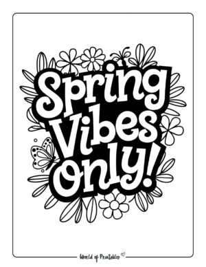 Spring Coloring Pages - World of Printables
