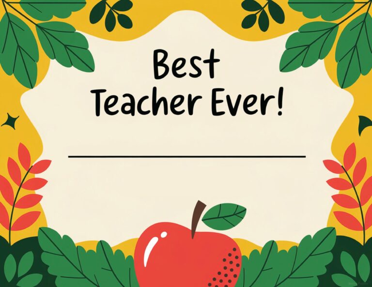 Teacher Appreciation Certificates – Printable Awards to Say Thank You ...