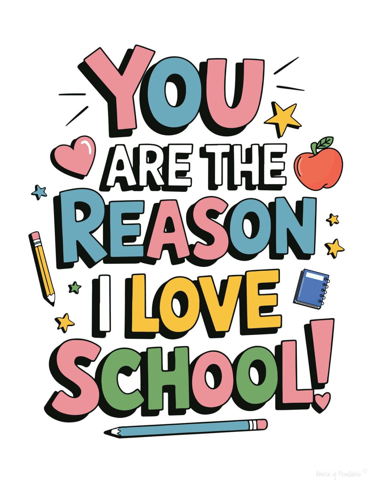 45+ Teacher Appreciation Cards To Print - World of Printables