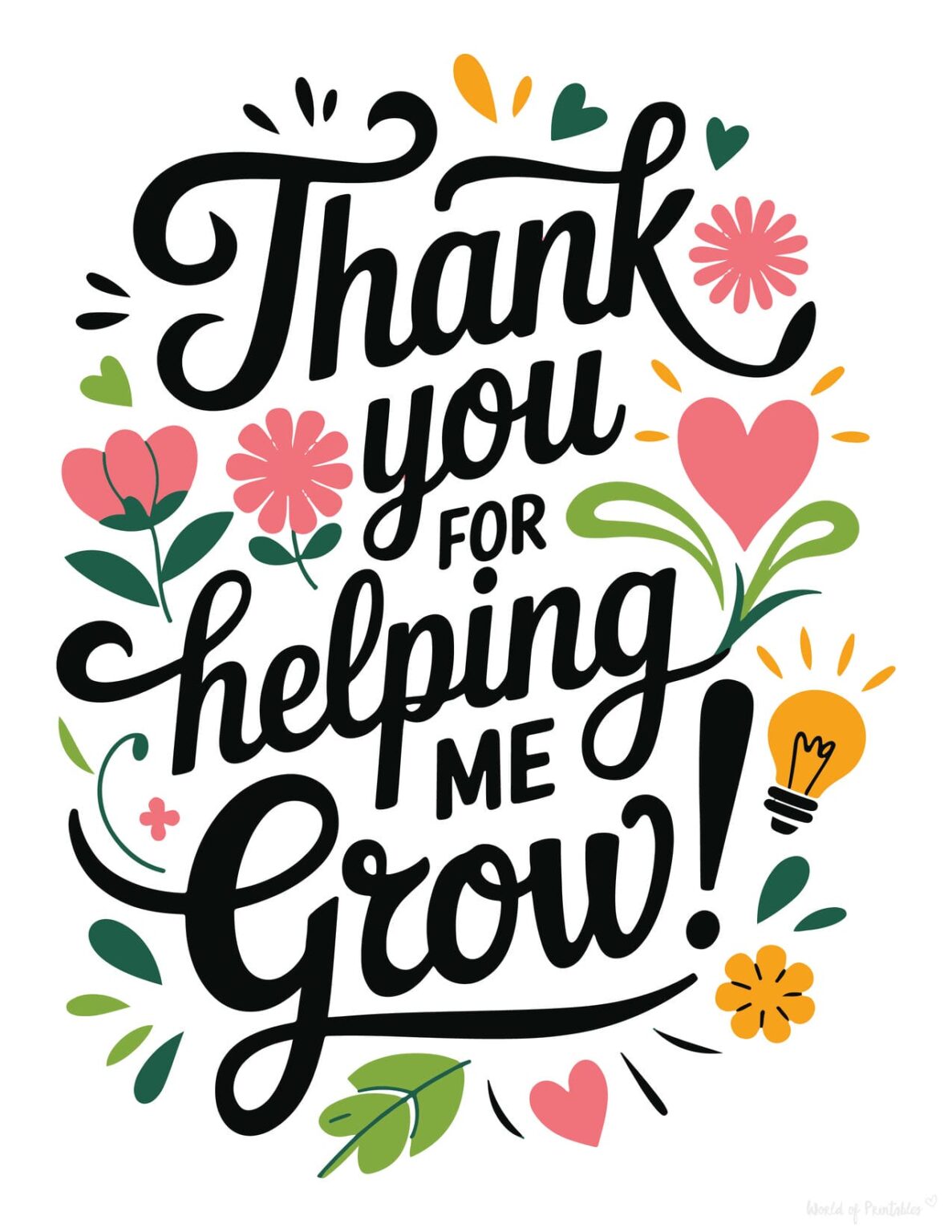 45+ Teacher Appreciation Cards To Print - World of Printables