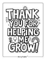 Teacher Appreciation Coloring Pages – Fun Printables to Say Thank You ...