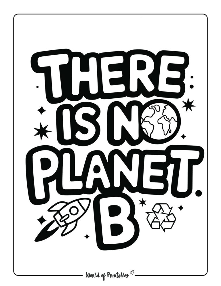 Earth Day Coloring Pages – Fun & Educational! - World of Printables