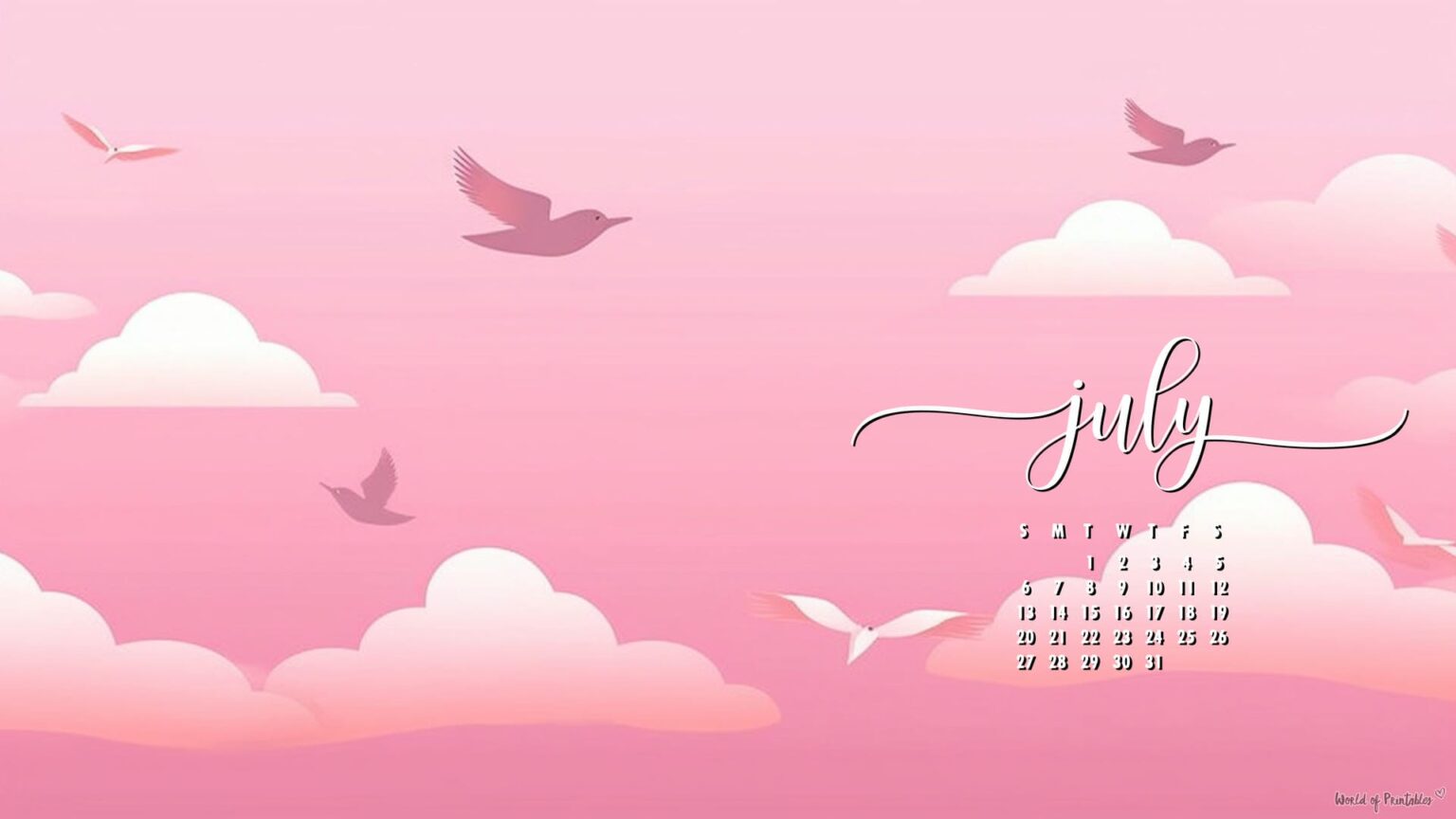 July Calendar Wallpaper - 80 Best Styles For Your Desktop Or Phone ...