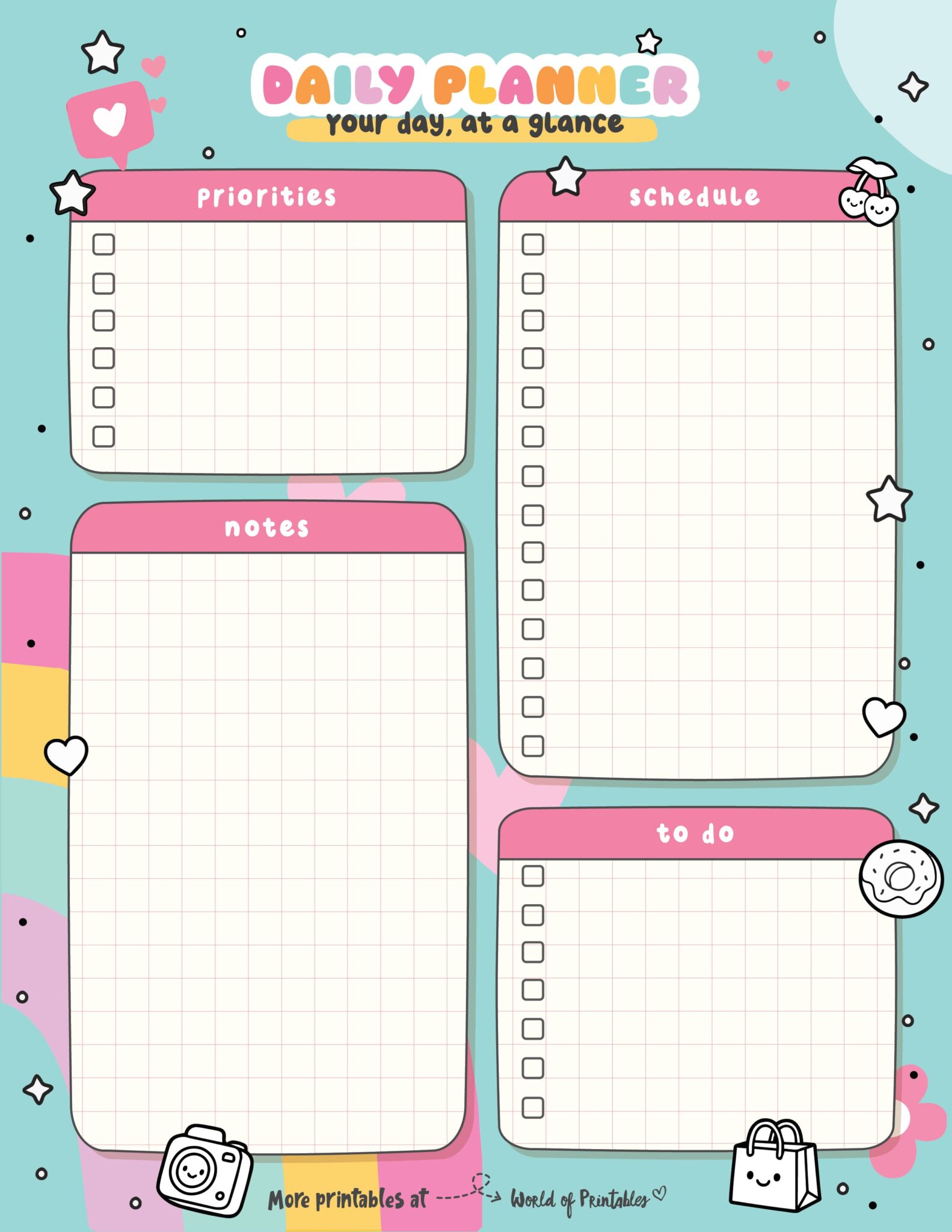 Download Daily Planner Templates PDF - World of Printables