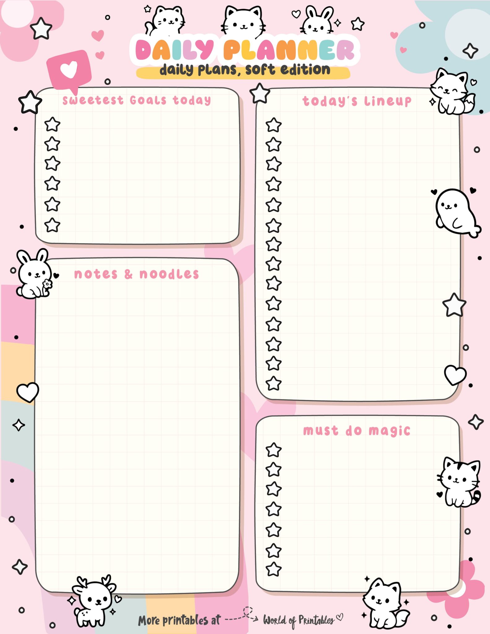 Download Daily Planner Templates PDF - World of Printables
