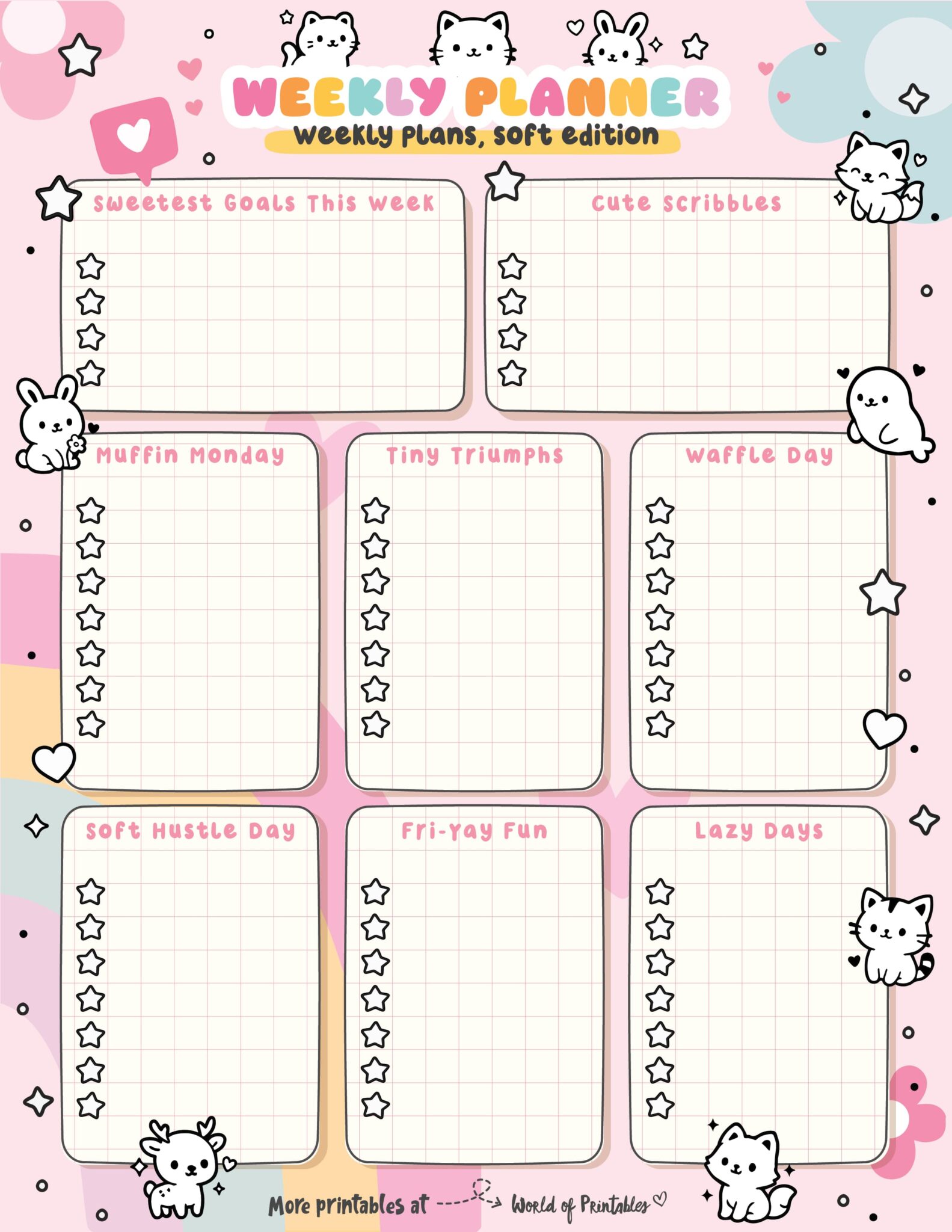 Weekly Planner Templates - World of Printables