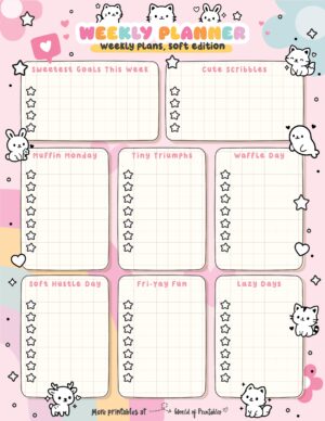 Weekly Planner Templates - World of Printables