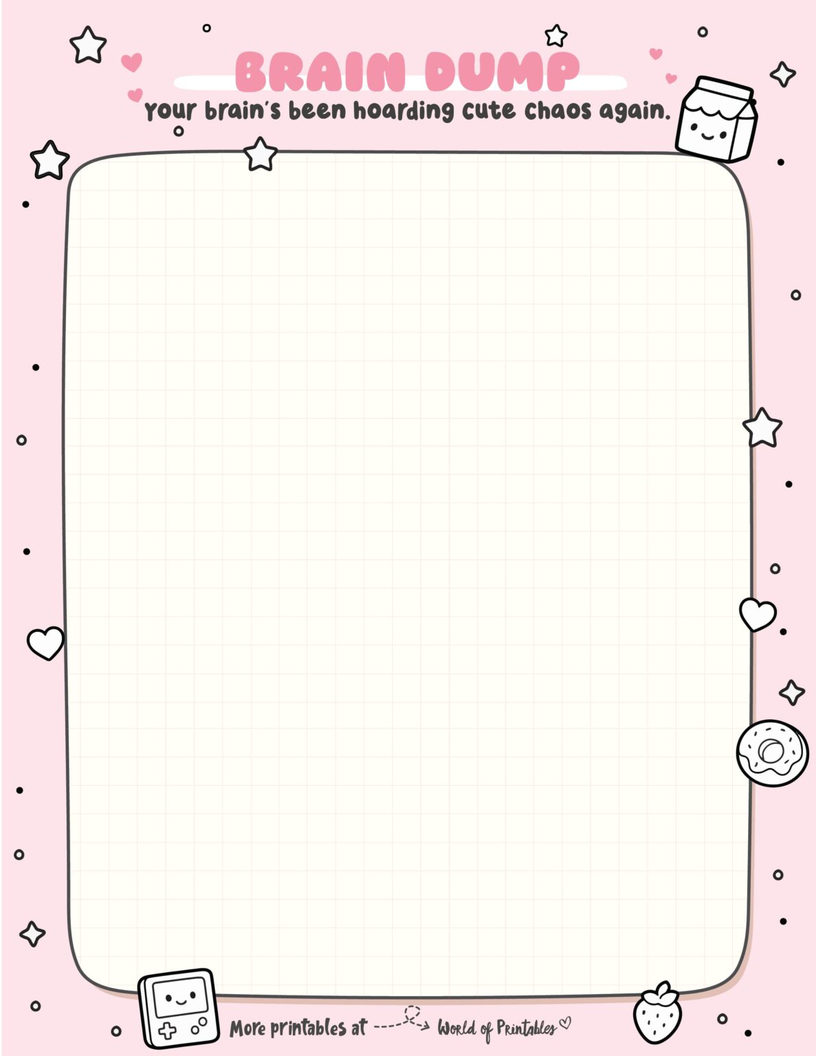 Brain Dump Templates - World of Printables