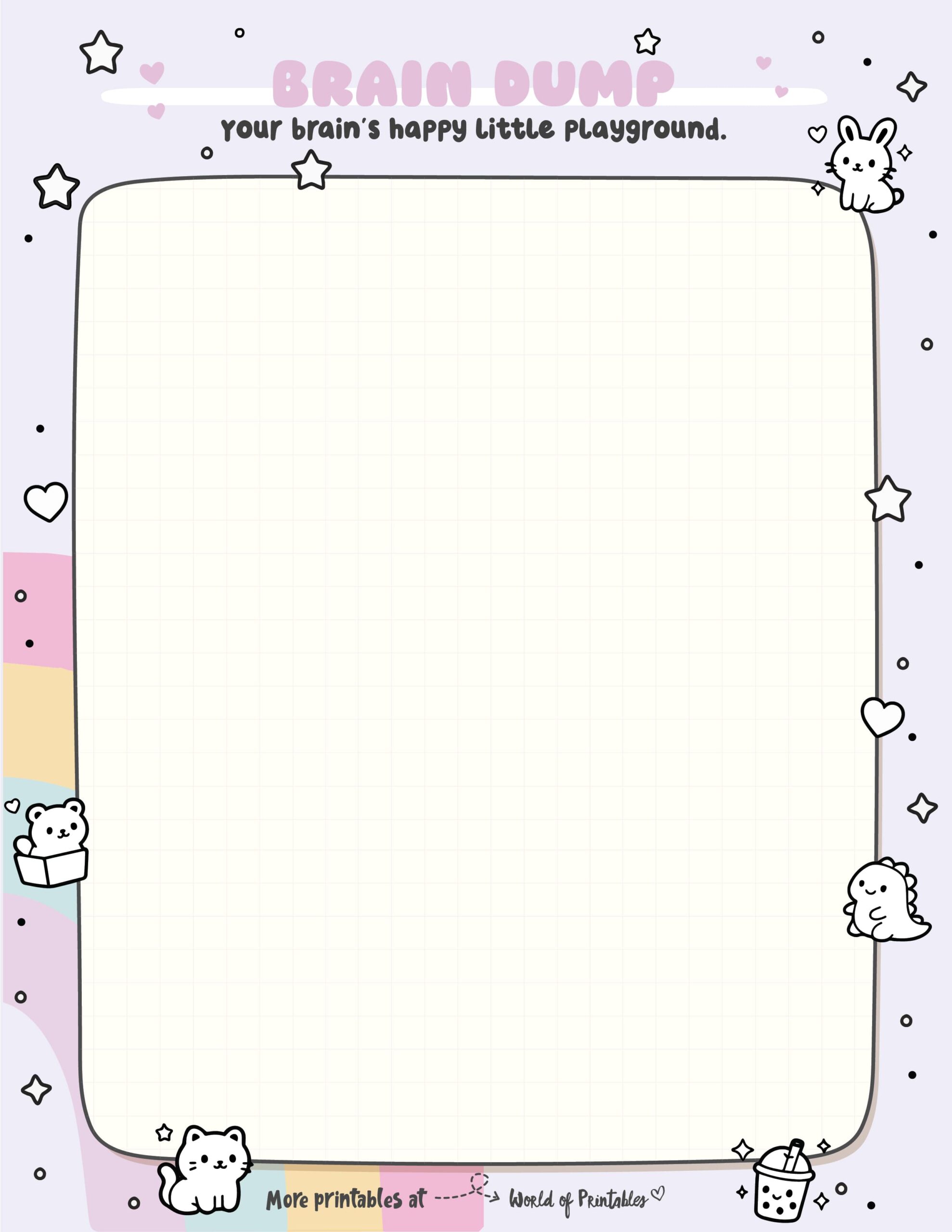 Brain Dump Templates - World of Printables