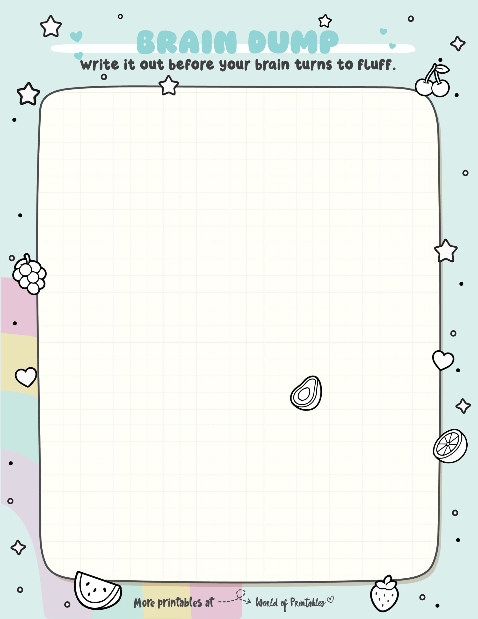 Brain Dump Templates - World of Printables