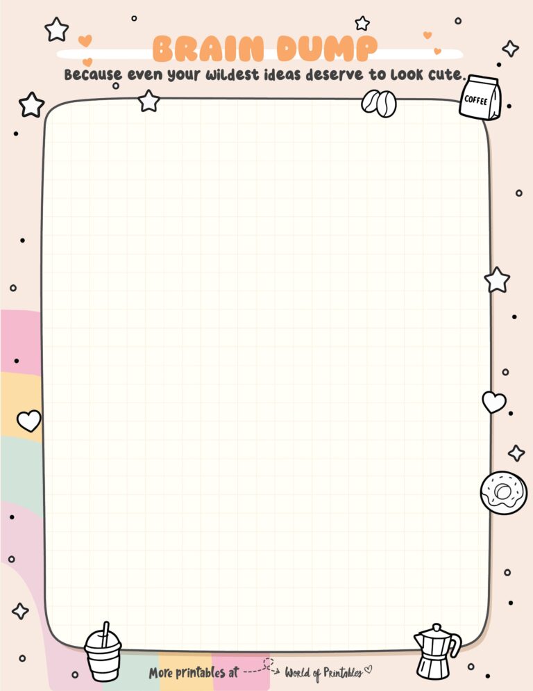 Brain Dump Templates - World of Printables