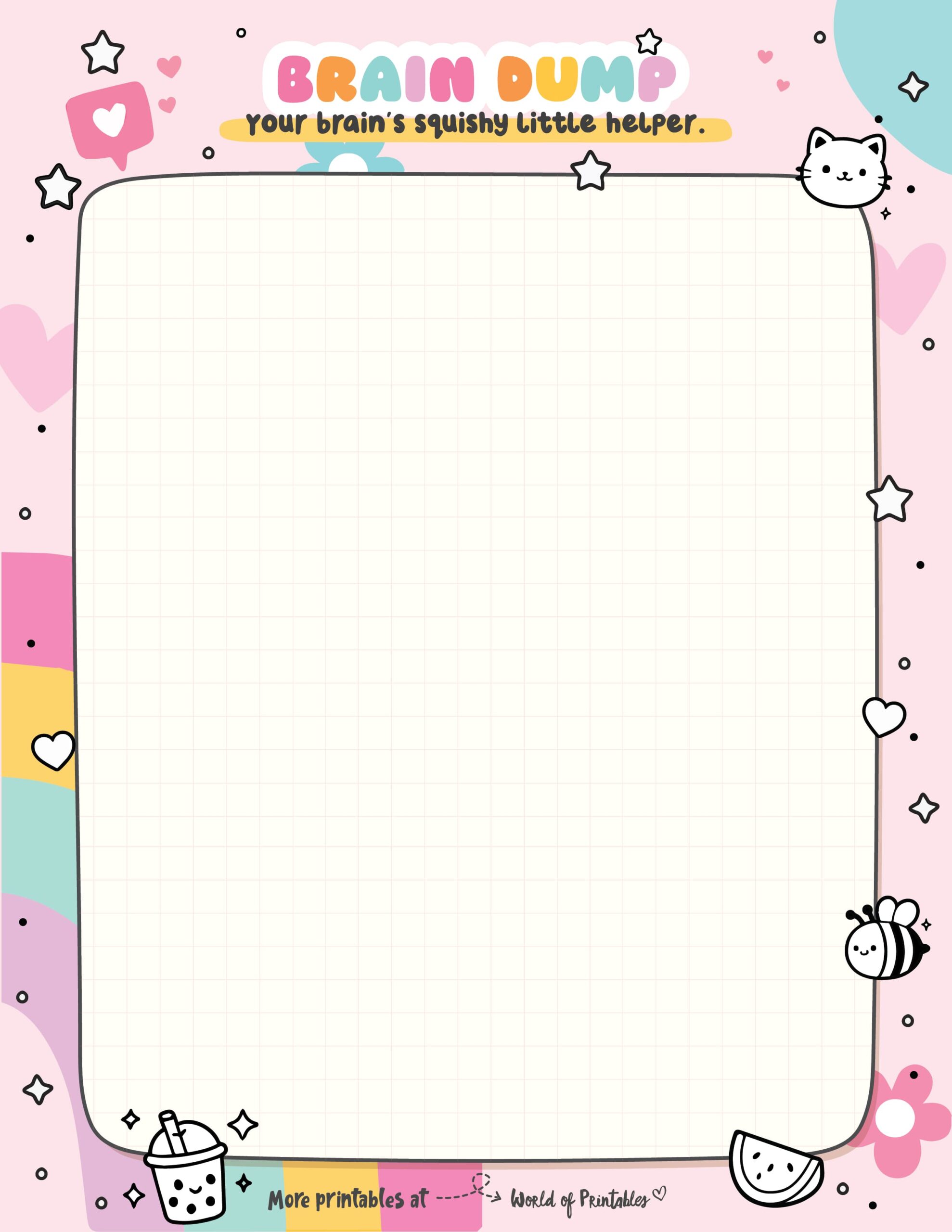 Brain Dump Templates - World of Printables