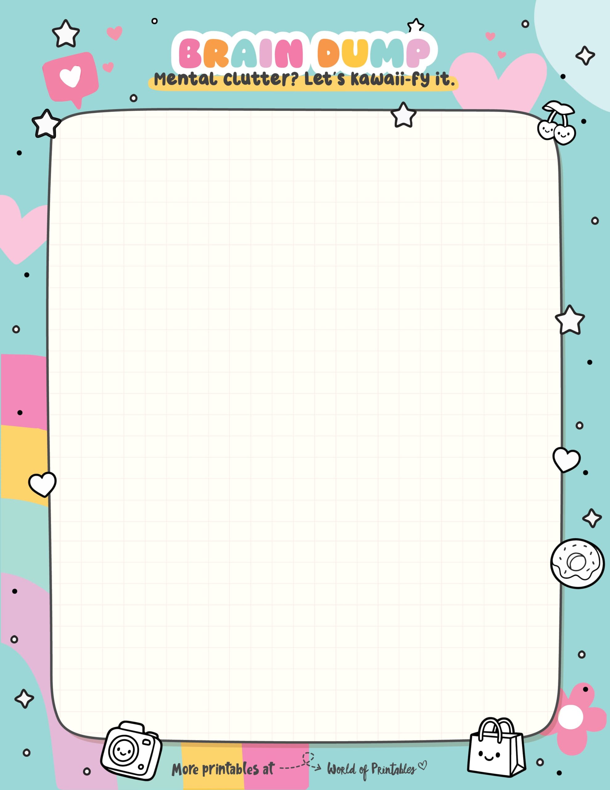 Brain Dump Templates - World of Printables