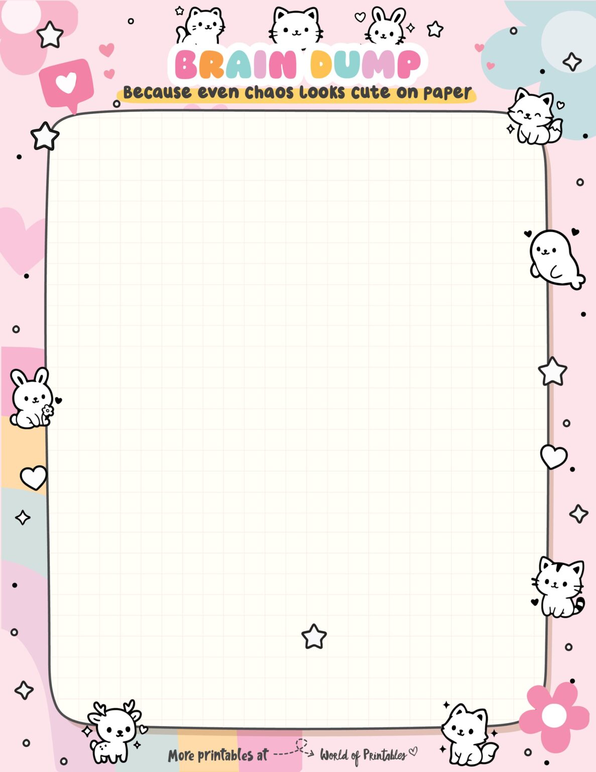 Brain Dump Templates - World of Printables