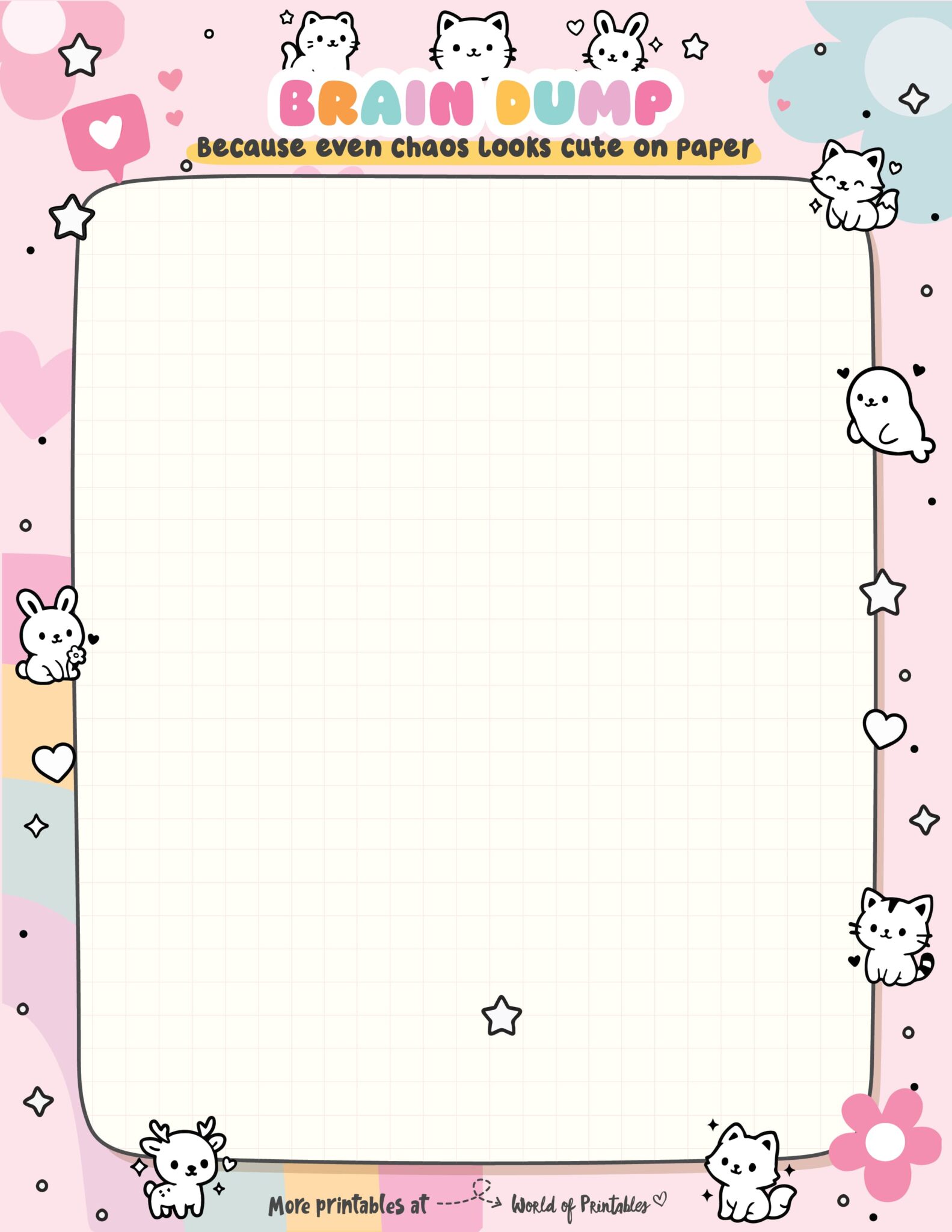 Brain Dump Templates - World of Printables