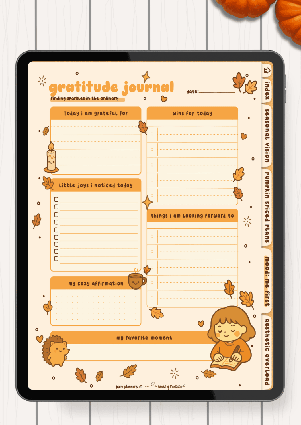The Cutest Fall Digital Planner for Goodnotes – 45+ Cozy Pages Included ...