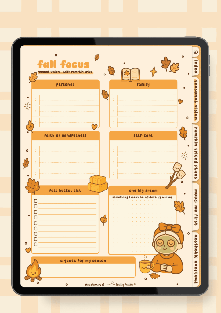 The Cutest Fall Digital Planner for Goodnotes – 45+ Cozy Pages Included ...