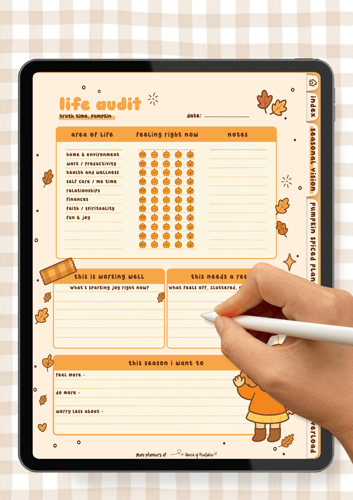 The Cutest Fall Digital Planner for Goodnotes – 45+ Cozy Pages Included ...