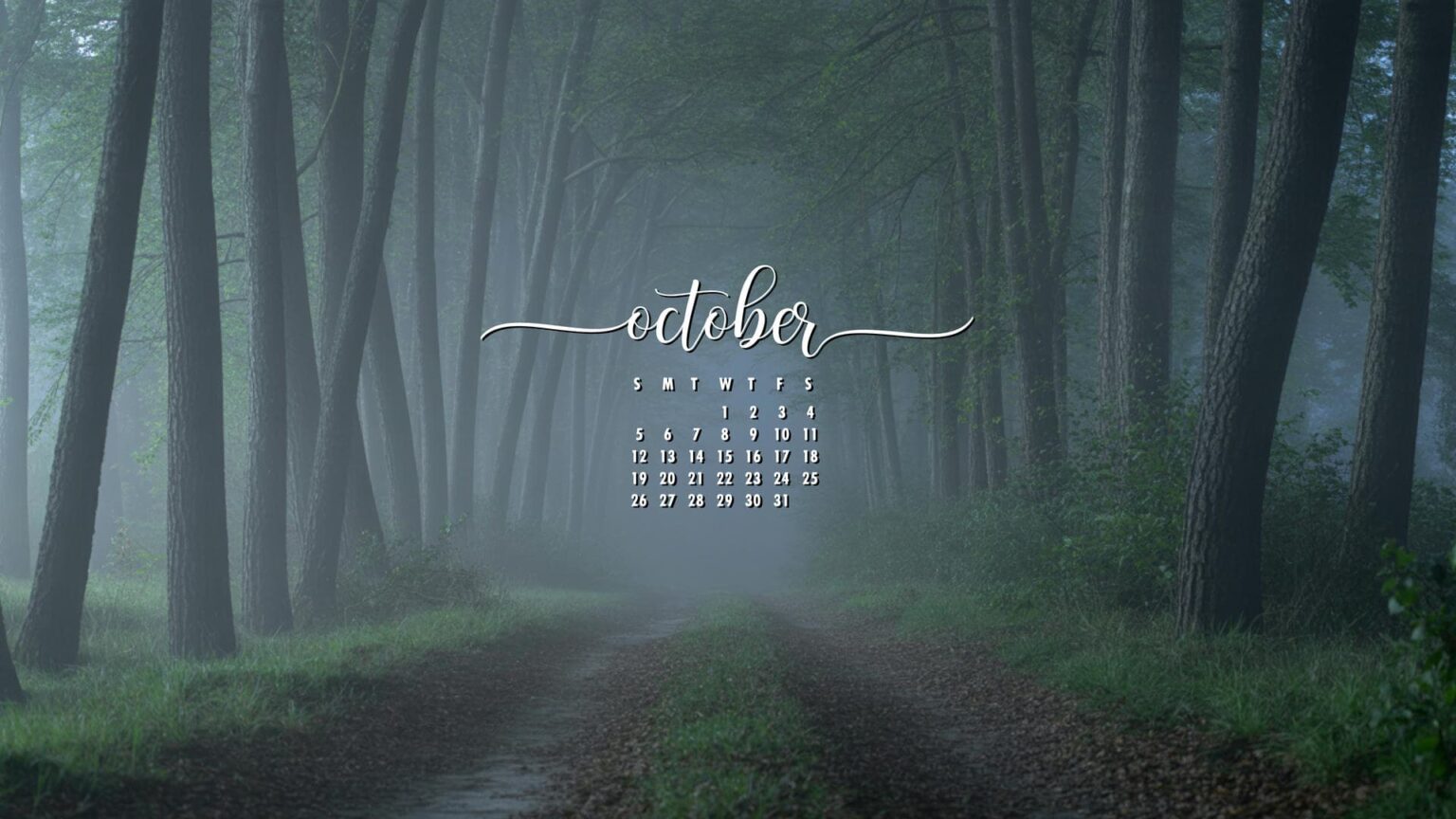 Free October 2025 Calendar Wallpapers