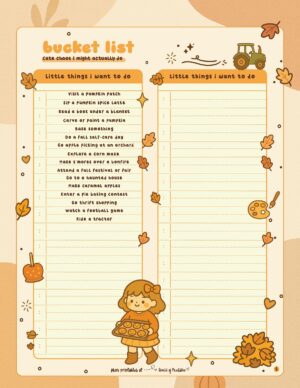 Cute Printable Fall Planner: 45+ Pages of Pumpkin-Spiced Goodness ...