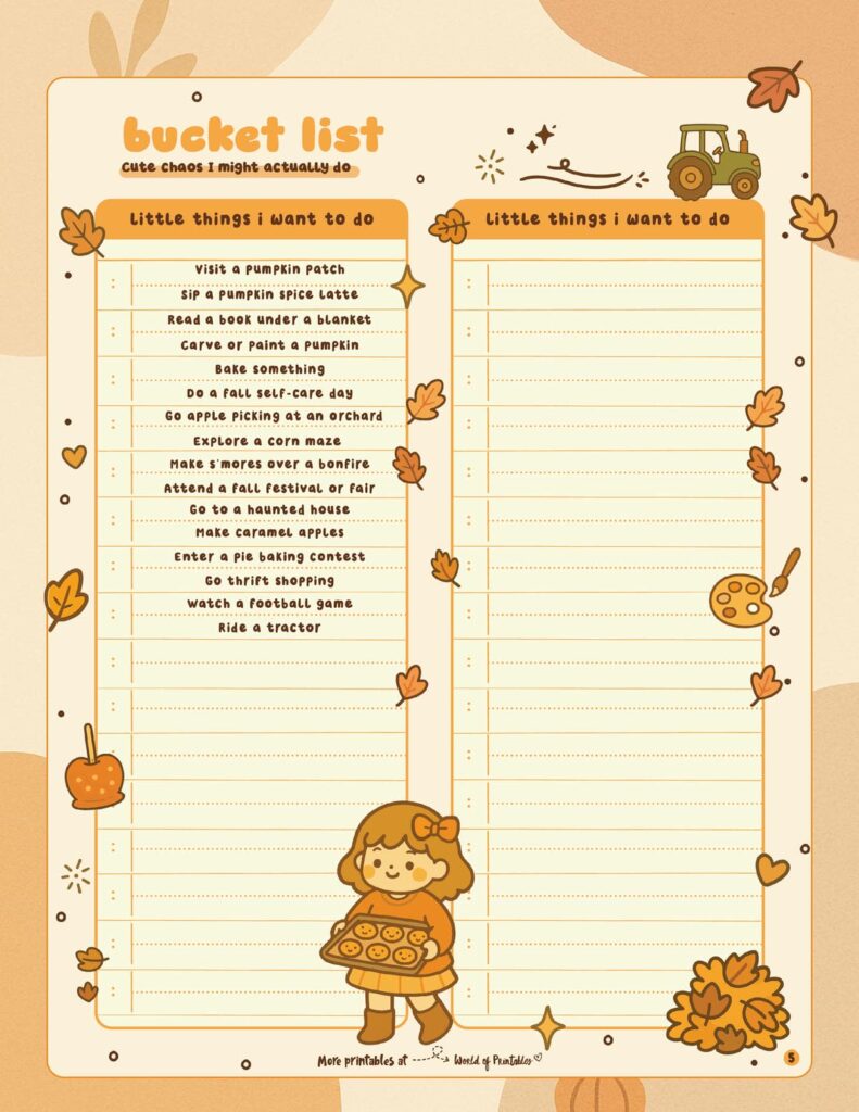 Cute Printable Fall Planner: 45+ Pages of Pumpkin-Spiced Goodness ...