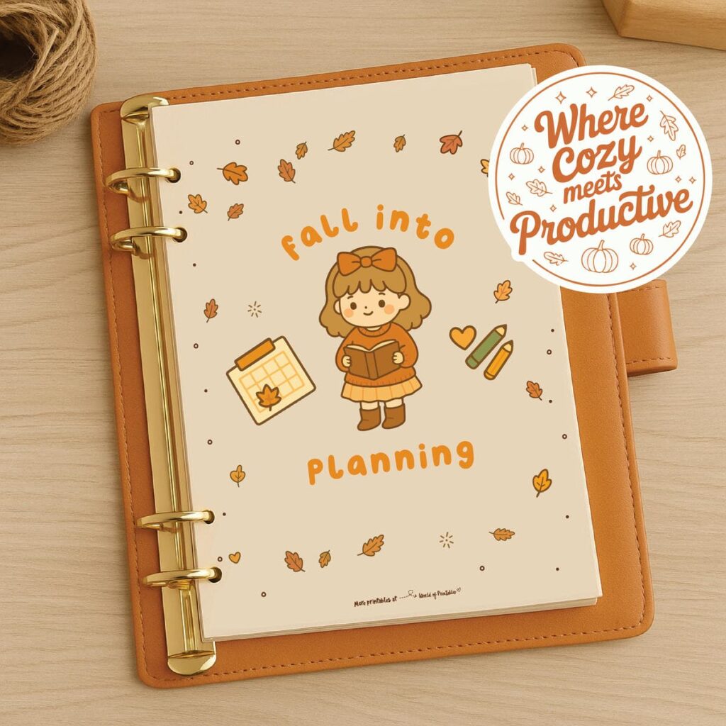 Cute Printable Fall Planner: 45+ Pages of Pumpkin-Spiced Goodness ...