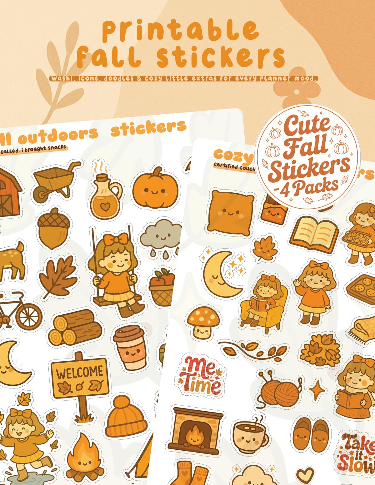 Cute Printable Fall Planner: 45+ Pages of Pumpkin-Spiced Goodness ...