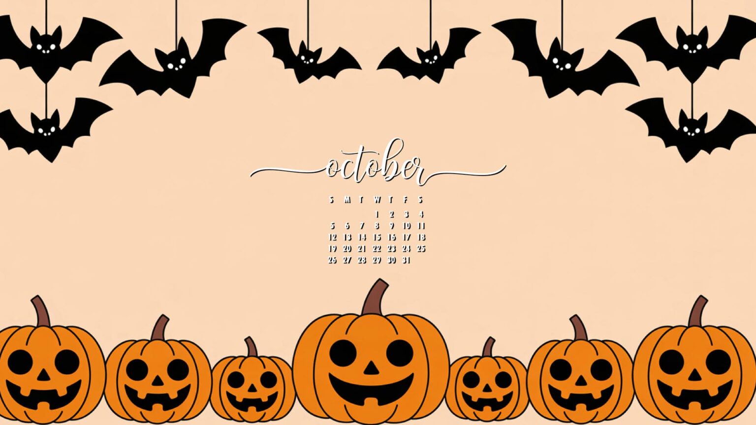 Free October 2025 Calendar Wallpapers